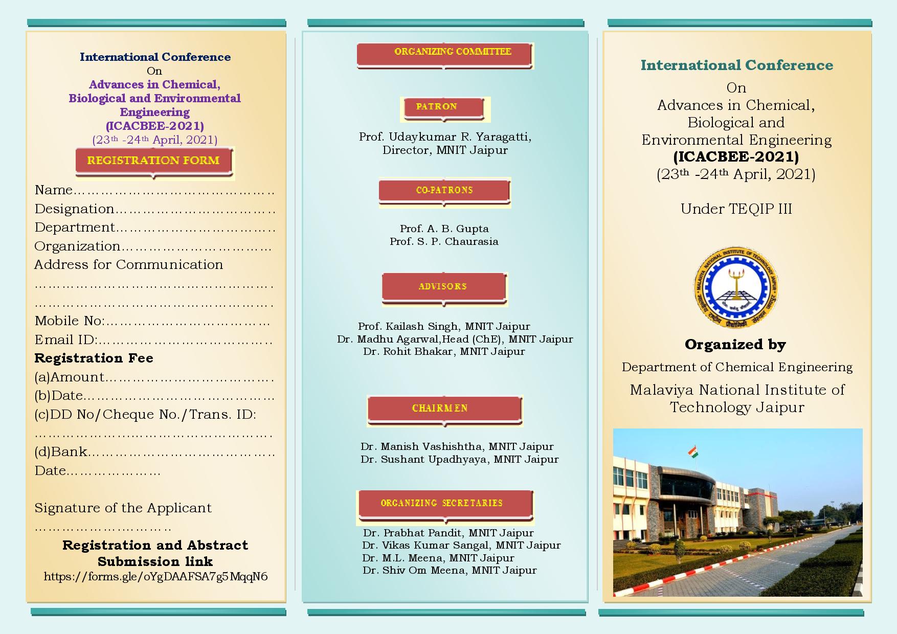 International Conference On Advances In Chemical, Biological And ...